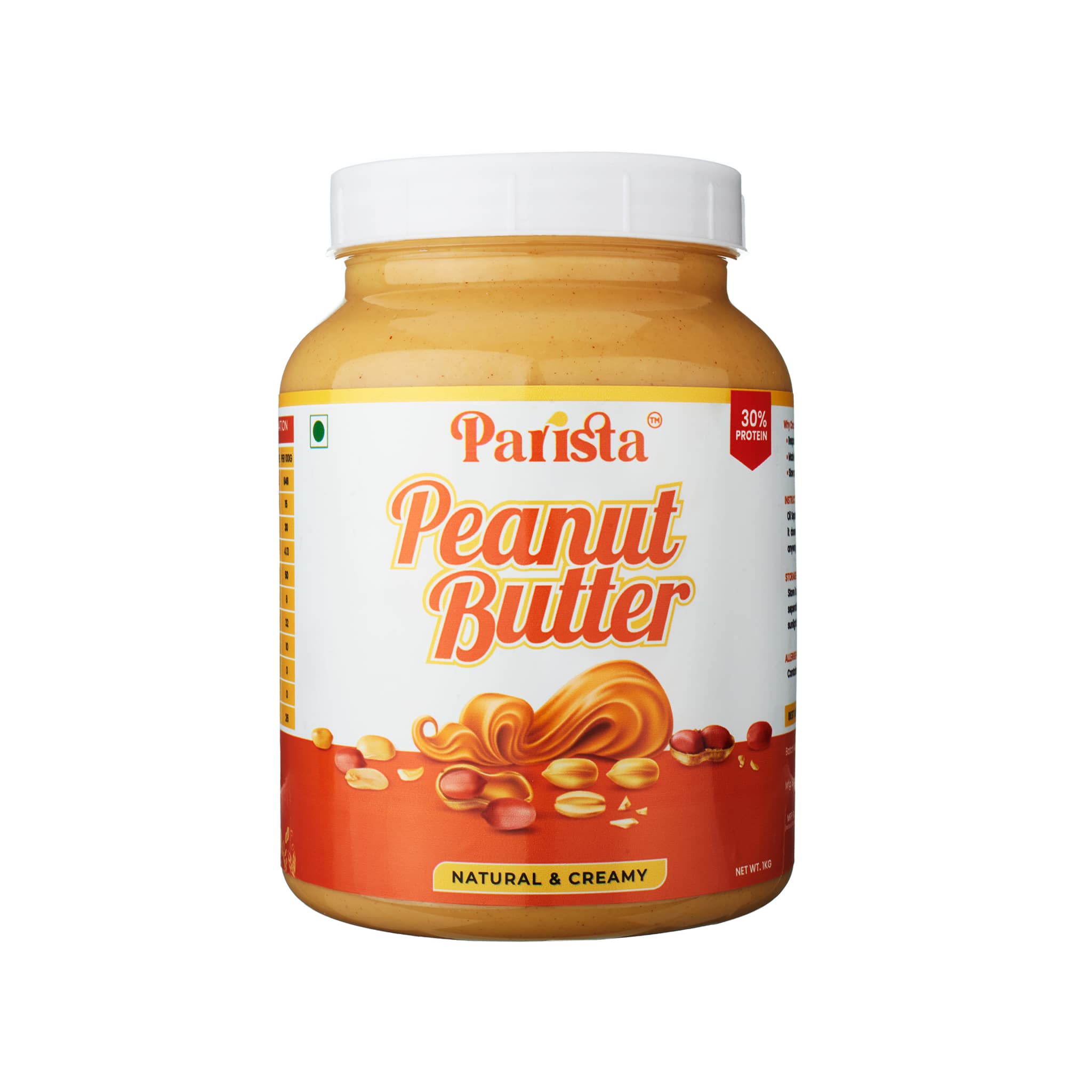 Natural & Creamy Peanut Butter – Parista Peanut Butter