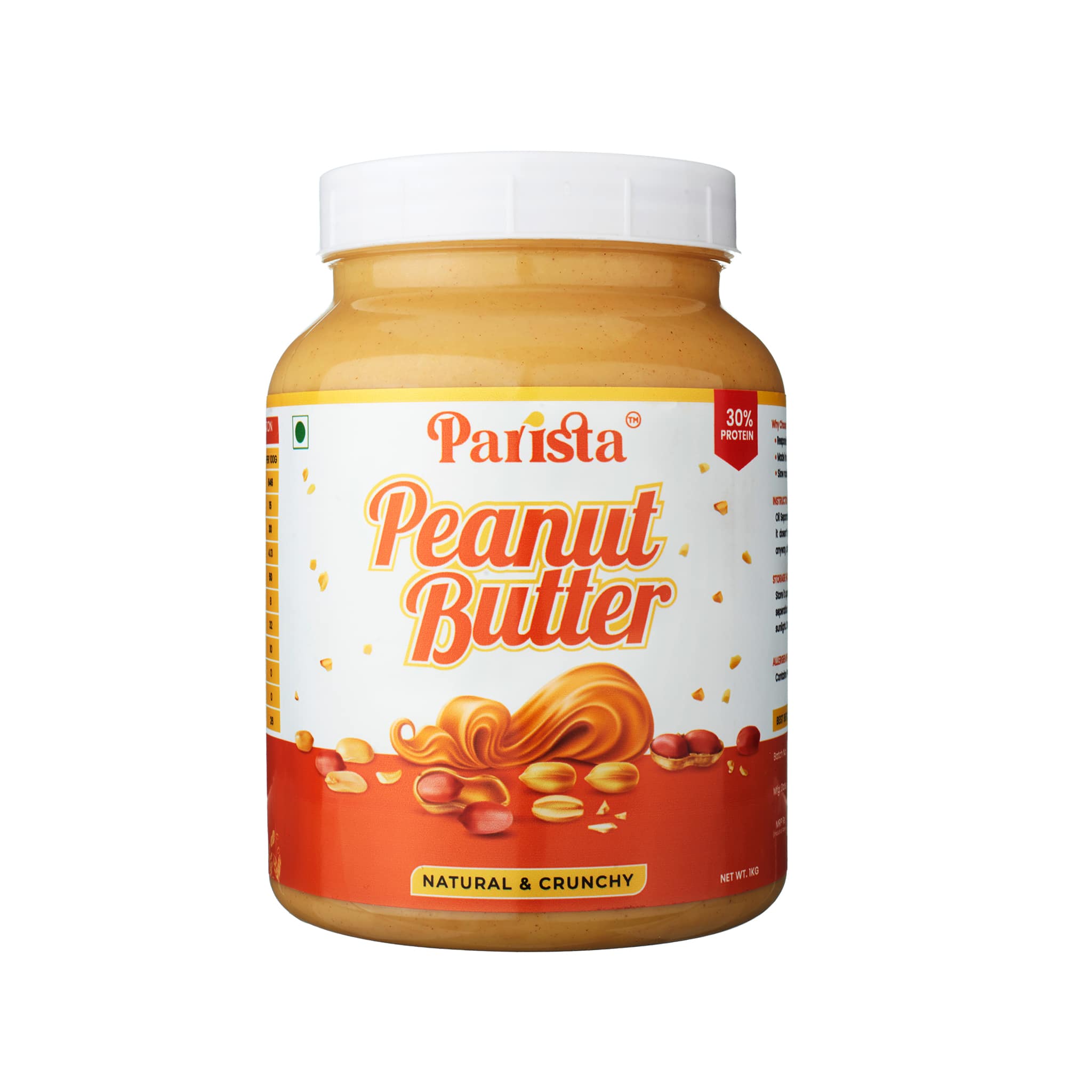 Natural & Crunchy Peanut Butter – Parista Peanut Butter