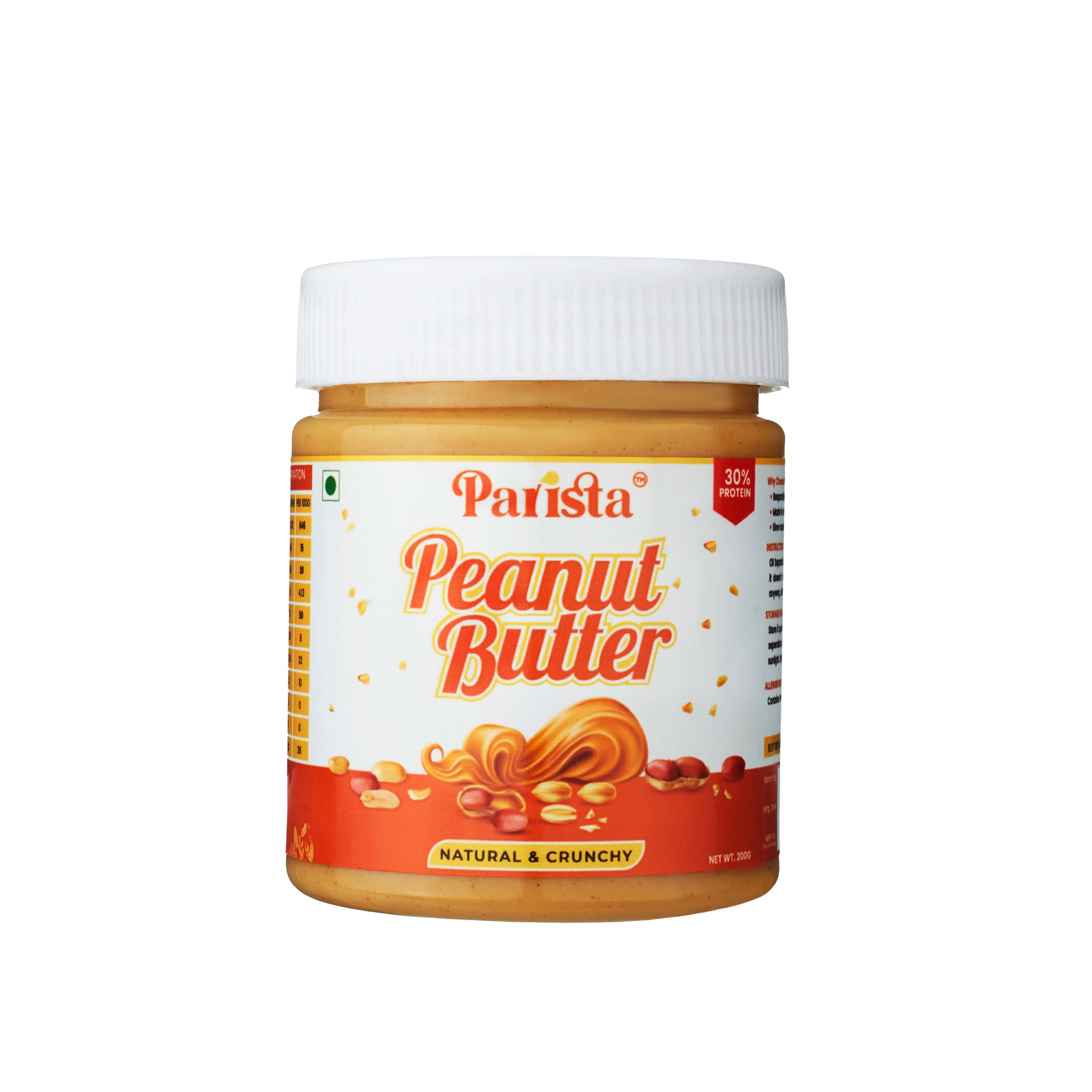 Natural & Crunchy Peanut Butter – Parista Peanut Butter