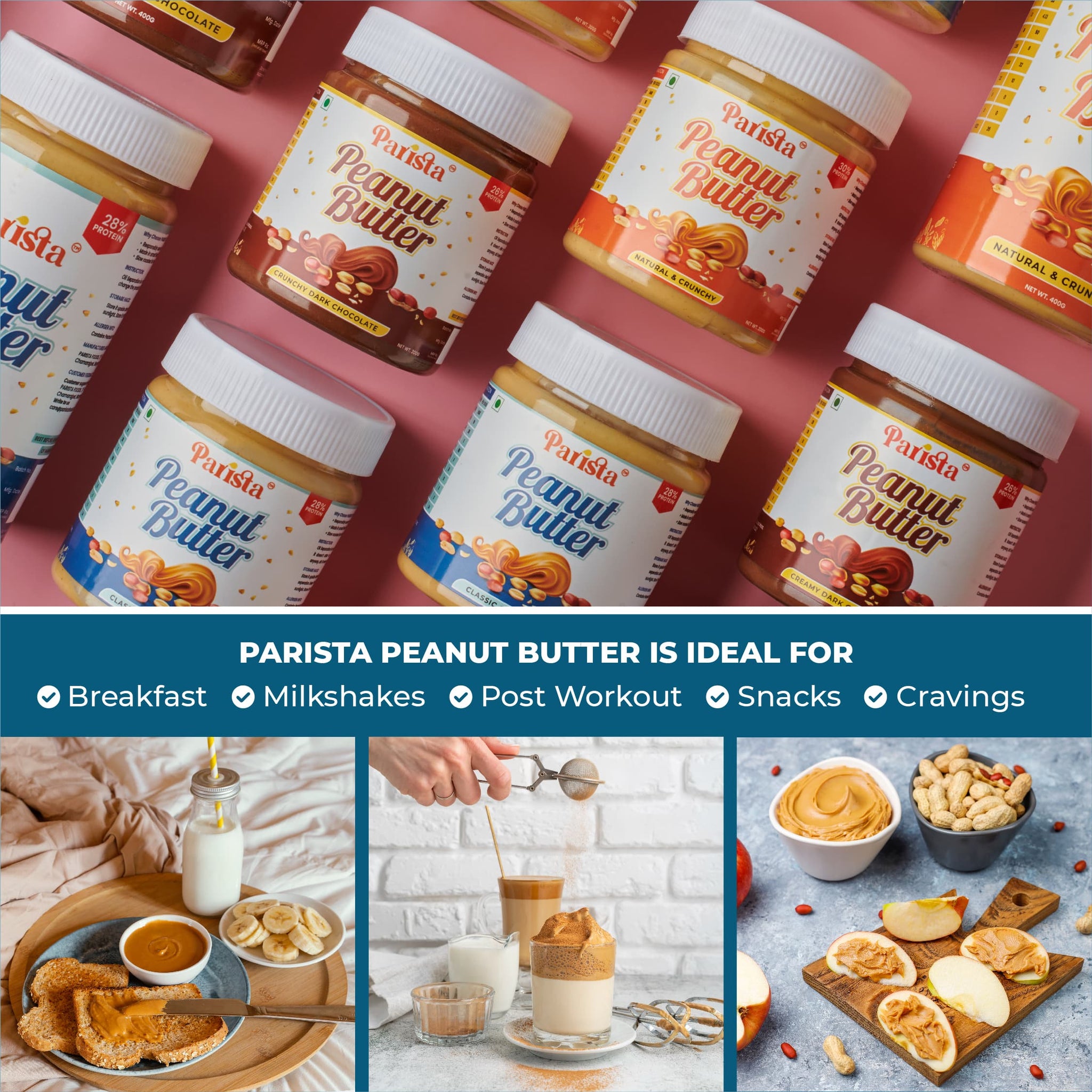 Classic Creamy Peanut Butter – Parista Peanut Butter