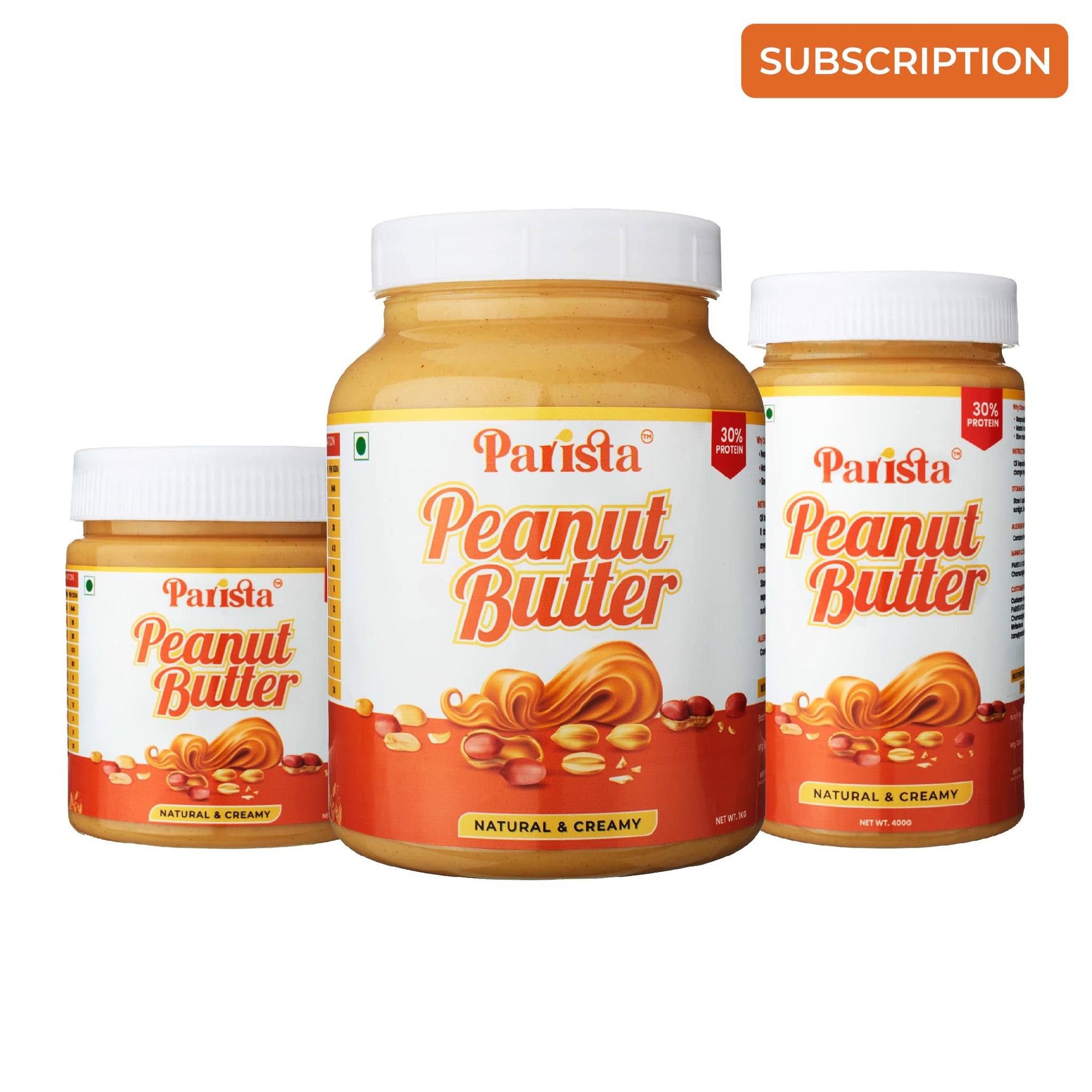 Natural & Creamy Peanut Butter – Parista Peanut Butter